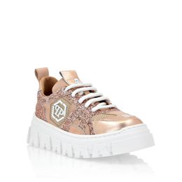 Sneaker Philipp Plein "Hexagon", Jungen, Gr. 28, Normalschaft, 03, rose, pink, Schuhe Sneaker