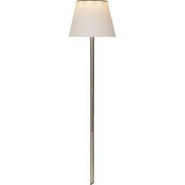 LED Solarleuchte "Solarlampe Solini", wei&szlig;, B:18cm H:90cm L:18cm T:18cm &Oslash;:18cm, Parforce Traditional Hunting, Leuchten, variable H&ouml;he bis 90cm, wei&szlig;er Schirm, 15lm, D&auml;mmerungssensor