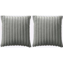 Kissenh&uuml;lle HEINE HOME, grau, B:40cm L:40cm, Polyester, 100% Polyester, Kissenbez&uuml;ge, Kissenh&uuml;lle