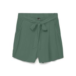 V&eacute;ro Moda Shorts VERO MODA "VMMENNY H/W SHORTS WVN GA", Damen, Gr. L (40), N-Gr, gr&uuml;n (laurel wreath), Web, Obermaterial: 100% Viskose, unifarben, regular fit kurz, Hosen Shorts, Viskose, regular fit