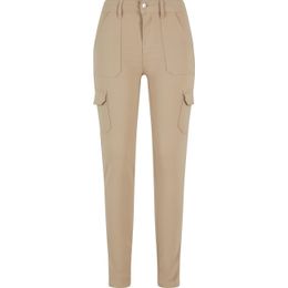 Leggings CLOUD 5IVE "CLOUD 5IVE Damen Cloud5ive Damen Cargo Leggings mit 4-Pockets", Damen, Gr. XXL, US-Gr&ouml;&szlig;en, beige, 79% Baumwolle, 18% Polyester, 3% Elasthan, unifarben, skinny fit, Hosen Leggings
