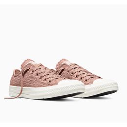 Sneaker Converse "Converse CHUCK TAYLOR ALL STAR CROCHET FLORALS", Damen, Gr. 44,5, rosa (dried earth, vintage wei&szlig;), Synthetik, Schuhe Sneaker, f&uuml;r sportlichen Look im Alltag, leicht profiliertes Laufsohlenprofil