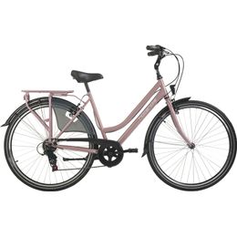 Hollandrad HOLLANDIA "City Next" Gr. 50, blau (flieder, flieder), Fahrr&auml;der, Damen, 50cm, 28 Zoll (71,12cm) hinten: 28 Zoll (71,12cm)