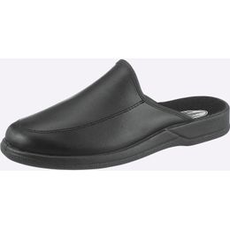Franken Schuhe Pantoffel FRANKEN-SCHUHE, Herren, Gr. 40, schwarz, Glattleder, Basic, Schuhe