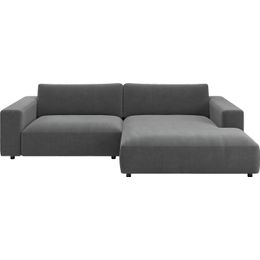 Ecksofa Musterring "MR LUCIA, Charakterstarker Lounge-Komfort von Musterring", grau, B:296cm H:81cm T:190cm, 100% Polyester, Sofas, Ecksofa, XXL-Longchair, erstklassige Kammerkissen & zeitloser Look