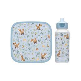 Lunchbox Mepal "Lunchset XL Campus (2025)", bunt (forest friends), B:2cm H:2cm L:2cm, Lebensmittelaufbewahrungsbeh&auml;lter, Lunchbox, Sp&uuml;lmaschinenfest