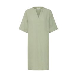 Minikleid oxmo "Minikleid OXNInna Linen Mix", Damen, Gr. 40, N-Gr, gr&uuml;n (tea), Obermaterial: 80% Viskose LENZING LenzingCV. 20% Leinen LI., Kleider Minikleid
