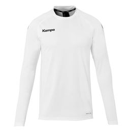 Langarmshirt Kempa "Langarmshirt Performance Kids", M&auml;dchen, Gr. 164, wei&szlig;, Obermaterial: 100% Polyester Pol. recyc.., Shirts Langarmshirt