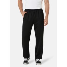 Sporthose Stooker Men "Baumwolle Trainingshose", Herren, Gr. L, schwarz, angeraute Sweatware, 50% Polyester, 50% Baumwolle, gerade lang, Hosen Sporthose, Regular Fit Sport Baumwolle f&uuml;r Herren