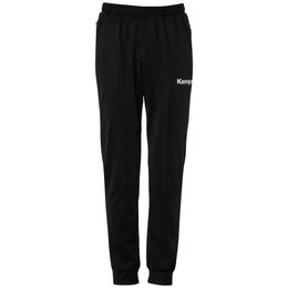 Sporthose Kempa "Trainingshose LITE Kids", M&auml;dchen, Gr. 116, N-Gr, schwarz (schwarz, wei&szlig;), Obermaterial: 100% Polyester PES., Hosen Sporthose