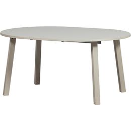 Kulissentisch Woood "Tablo mit FSC-Mix Eichenholz ausziehbar, &Oslash; 120 bis B 200 x H 75 cm", dakar, grau, B:160cm H:75cm T:120cm, Tische, Ausziehbar von 120 bis 200 cm, Tragkraft 150 kg, sichtbare Maserung