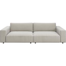 Big-Sofa Musterring "MR Lucia, puristischer Luxus von Musterring", light, grau, B:292cm H:81cm T:124cm, 88% Polyester, 12% Polyacryl, Sofas, Big-Sofa, Erstklassige Kammerkissen, weiche Polsterung & zeitloser Look