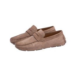 JOOP! Mokassin JOOP "piola dimitri slip on md", Herren, Gr. 43, beige (portabella), Rindsleder, Schuhe Mokassin