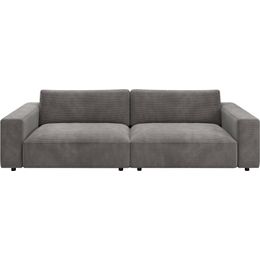 Big-Sofa Musterring "MR Lucia, puristischer Luxus von Musterring", schwarz, grau, B:292cm H:81cm T:124cm, 88% Polyester, 12% Polyacryl, Sofas, Big-Sofa, Erstklassige Kammerkissen, weiche Polsterung & zeitloser Look