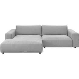 Ecksofa Musterring "MR LUCIA, Charakterstarker Lounge-Komfort von Musterring", grau, B:296cm H:81cm T:190cm, 94% Polyester, 6% Nylon, Sofas, Ecksofa, XXL-Longchair, erstklassige Kammerkissen & zeitloser Look