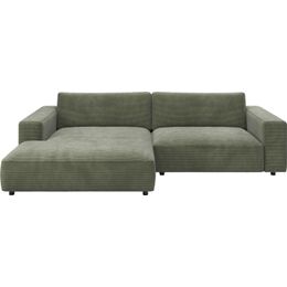 Ecksofa Musterring "MR LUCIA, Charakterstarker Lounge-Komfort von Musterring", turtle, B:296cm H:81cm T:190cm, 88% Polyester, 12% Polyacryl, Sofas, Ecksofa, XXL-Longchair, erstklassige Kammerkissen & zeitloser Look