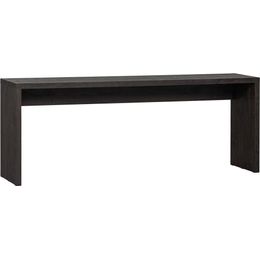 Couchtisch Woood "Maan MDF mit sichtbarer Holzmaserung, B 200 x T 45 x H 76 cm", dunkelbraun, B:200cm H:76cm T:45cm, Tische, Couchtisch, Vollst&auml;ndig montiert geliefert, pflegeleicht, sichtbare Maserung