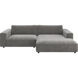 Ecksofa Musterring "MR LUCIA, Charakterstarker Lounge-Komfort von Musterring", anthrazit, B:296cm H:81cm T:190cm, 100% Polyester, Sofas, Ecksofa, XXL-Longchair, erstklassige Kammerkissen & zeitloser Look