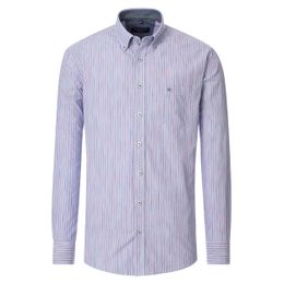 Langarmhemd Casamoda "Casamoda Freizeithemd gestreift", Herren, Gr. XL, Normalgr&ouml;&szlig;en, blau (hellblau), 100% Baumwolle, gestreift, l&auml;ssig geschnitten, Hemden