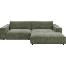 Ecksofa Musterring "MR LUCIA, Charakterstarker Lounge-Komfort von Musterring", turtle, B:296cm H:81cm T:190cm, 88% Polyester, 12% Polyacryl, Sofas, Ecksofa, XXL-Longchair, erstklassige Kammerkissen & zeitloser Look