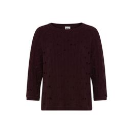 Strickpullover Brax "Style NALA", Damen, Gr. 34, dunkellila, Strick, 100% Baumwolle, Rundhals, Pullover Strickpullover