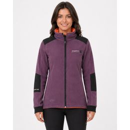 DEPROC Active Damen Fleecejacke "Funktionsjacke Canada Women", lila, Gr. 46, Fleece, 96% Polyester. 4% Elasthan, Jacken