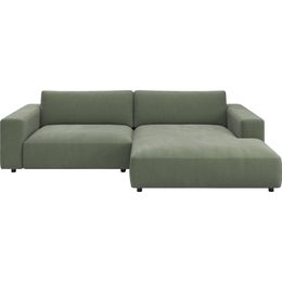 Ecksofa Musterring "MR LUCIA, Charakterstarker Lounge-Komfort von Musterring", turtle, B:296cm H:81cm T:190cm, 94% Polyester, 6% Nylon, Sofas, Ecksofa, XXL-Longchair, erstklassige Kammerkissen & zeitloser Look