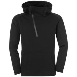 Trachtenponcho Uhlsport "ZIP-HOODIE ESSENTIAL PRO", Herren, Gr. L, schwarz, Obermaterial: 72% Baumwolle CO. 28% Polyester PES., Pullover