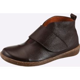 Klettschuh Gemini, Damen, Gr. 36, schoko, Glattleder, Basic, Schuhe Klettschuh