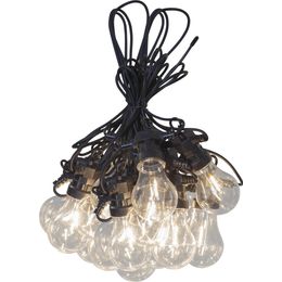 LED-Lichterkette "Circus Filament", transparent, Dioden 20 Stk. Flammen 20 Stk., Kabell&auml;nge 5m x Gesamtl&auml;nge 8,55m, Parforce Traditional Hunting, Lichterketten, ca. 15x6 cm, ca. 8,55 m L&auml;nge, mit Trafo, outdoor, Vierfarb-Karton