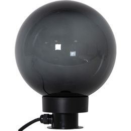 Dekolicht "Au&szlig;endekoration Orby", schwarz, H:24cm &Oslash;:20cm, Parforce Traditional Hunting, Leuchten, kompakte Kugeloptik, rauchfarbener Acrylschirm, E27-Fassung, 5 m Kabel