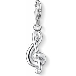 Charm-Einh&auml;nger Thomas Sabo "Notenschl&uuml;ssel-Optik", silberfarben, Charms, Damen, Silber 925 (recycelt)