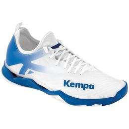 Hallenschuh Kempa "Hallen-Sport-Schuhe Wing Lite 2.0 Kids", M&auml;dchen, Gr. 6,5, wei&szlig; (wei&szlig;, schwarz), Obermaterial: 100% Textilmaterial TEXMAT., Schuhe Hallenschuh