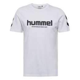 T-Shirt Hummel "HMLLEGACY 2.0 T-SHIRT S/S", Jungen, Gr. XL, wei&szlig;, Obermaterial: 100% Baumwolle, Rundhals, Shirts T-Shirt, kurze &Auml;rmel, f&uuml;r sportliche Aktivit&auml;ten, aus Baumwolle