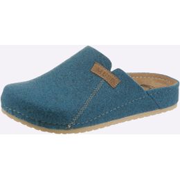Pantoffel MUBB, Damen, Gr. 36, jeansblau, Filz, Basic, Schuhe