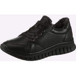 Schn&uuml;rschuh Gemini, Damen, Gr. 36, schwarz, Glattleder, Schuhe Schn&uuml;rschuh