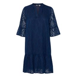 Midikleid B.Young "Casual BYFRIKKE", Damen, Gr. 36, N-Gr, navy blazer, Obermaterial: 100% Polyester PES., Kleider Midikleid