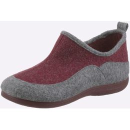 Waldl&auml;ufer Hausschuh WALDL&Auml;UFER, Damen, Gr. 41, rot (bordeaux), Filz, Schuhe Hausschuh