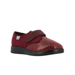 Klettschuh VAROMED, Damen, Gr. 36, rot (bordeaux), Textil, Schuhe Klettschuh