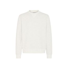 Longpullover Casual Friday "Sweater CFPersson", Herren, Gr. L, grau (glacier gray melange), Obermaterial: 89% Baumwolle CO. 11% Polyester PES., Pullover Longpullover