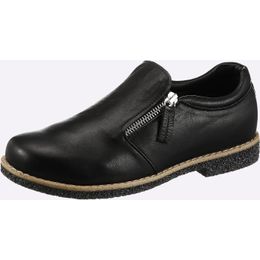 Slipper, Damen, Gr. 39, schwarz, Glattleder, Leder, Rindsleder, Schuhe Slipper