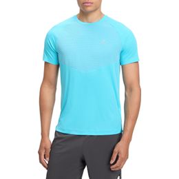 Laufshirt Energetics "HE.-T-SHIRT STEFAN SHORT SLEEVE M", Herren, Gr. XL, turquoise, Obermaterial: 100% Polyester, Rundhals, Shirts Laufshirt, Loose Fit, kurze &Auml;rmel, f&uuml;r sportliche Aktivit&auml;ten