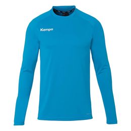 Langarmshirt Kempa "Langarmshirt Performance Kids", M&auml;dchen, Gr. 152, blau (Kempablau), Obermaterial: 100% Polyester Pol. recyc.., Shirts Langarmshirt