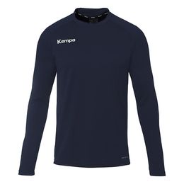 Langarmshirt Kempa "Langarmshirt Performance Kids", M&auml;dchen, Gr. 164, blau (marine), Obermaterial: 100% Polyester Pol. recyc.., Shirts Langarmshirt