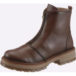 Stiefelette Heine, Damen, Gr. 35, braun, Synthetik, Schuhe Stiefelette