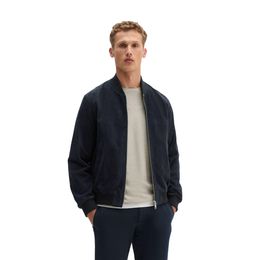 Marc O'Polo Lederjacke MARC O'POLO, Herren, Gr. 50, schwarz navy, Obermaterial: 100% Ziegenleder, regular fit normal, Rippb&uuml;ndchen, Jacken, regular aus geschmeidigem Ziegenleder