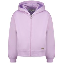Kapuzensweatjacke Vingino, M&auml;dchen, Gr. 152, lila lavendel, Sweatware, Obermaterial: 100% Polyester, unifarben, normal h&uuml;ftbedeckend, Rundhals, Flachstrickb&uuml;ndchen, Sweatjacken, mit Rei&szlig;verschluss, for Girls