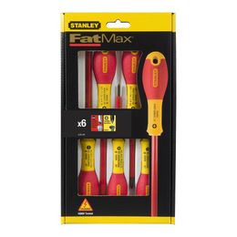 Stanley Schraubendreher-Set FatMax isoliert Schlitz/PH mit Spannungspr&uuml;fer, 6-tlg. (0-65-441)
