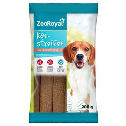 ZooRoyal Kaustreifen mit Leberwurst Hundesnacks ohne Zuckerzusatz