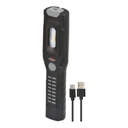 Fa.Brennenstuhl Brennenstuhl Akku Handleuchte HL 501 A / Arbeitsleuchte LED Akku mit Magnet und 6 SMD-LED&acute;s (Inspektionsleuchte mit max. 10h Leuchtdauer, 500+120lm, 3 (1175670110)